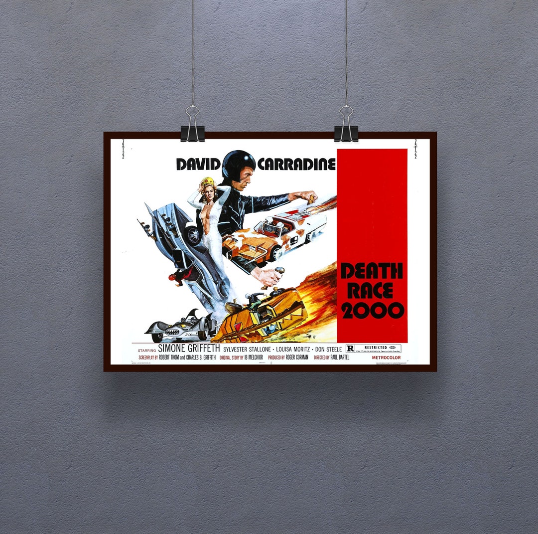 Death Race 2000 (1975) Poster American Science Fiction Sports Film Wall ...
