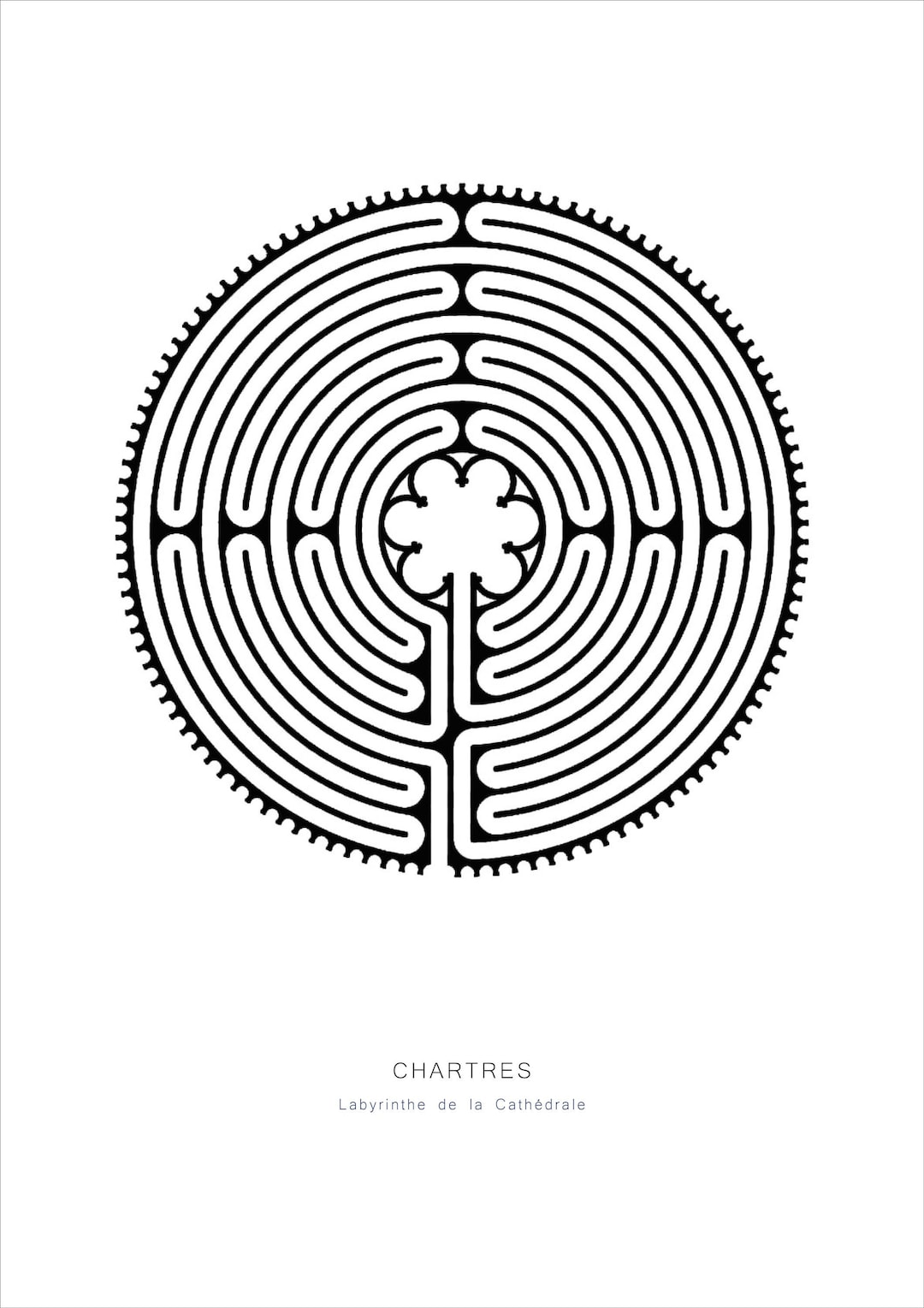 Labyrinthe De La Cathédrale De Chartres - Etsy