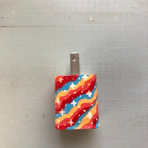 Painted Charger - Retro Pattern - Etsy