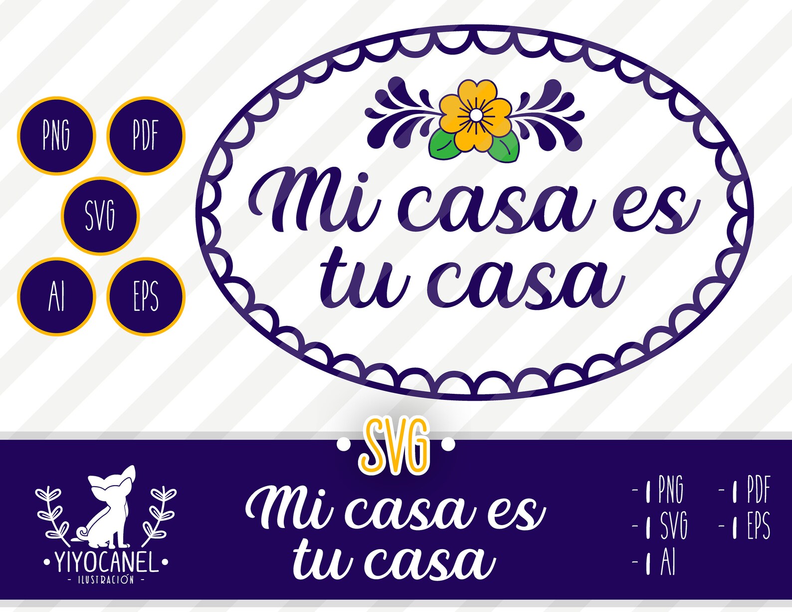 Mi Casa Es Tu Casa Svg, Tile Svg, Placa Talavera Svg, Ceramic Mexican ...
