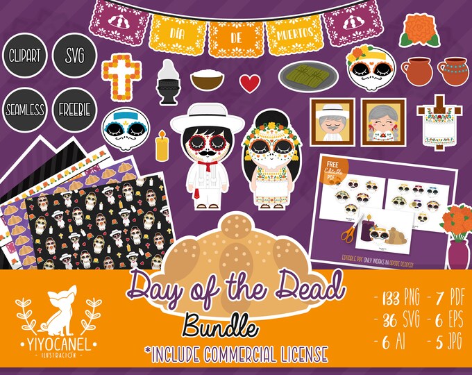 Clipart de Altar de Muertos en blanco y negro, Día de Muertos, imágenes ...