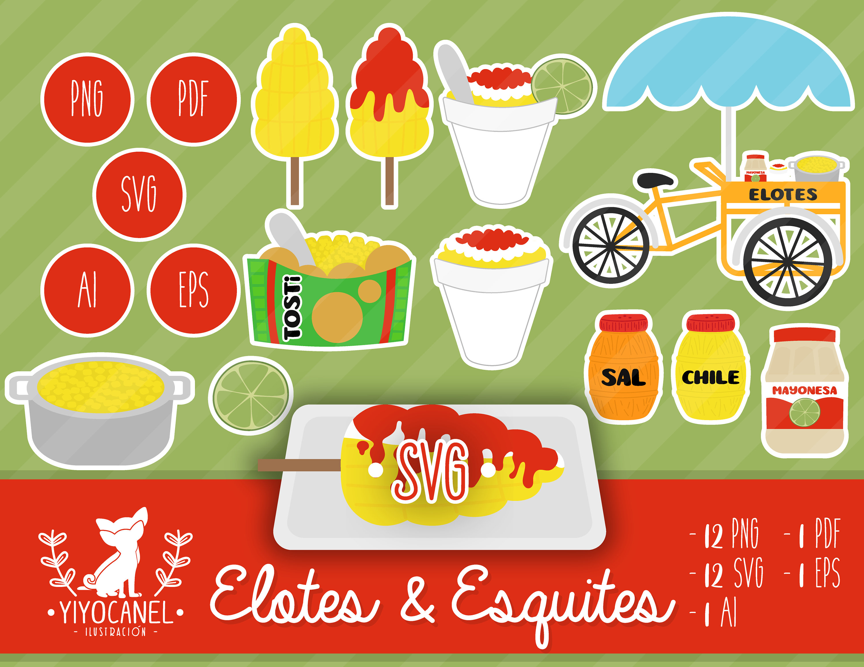 Elotes Svg Elotes Svg File for Cricut Cinco De Mayo Svg | Etsy