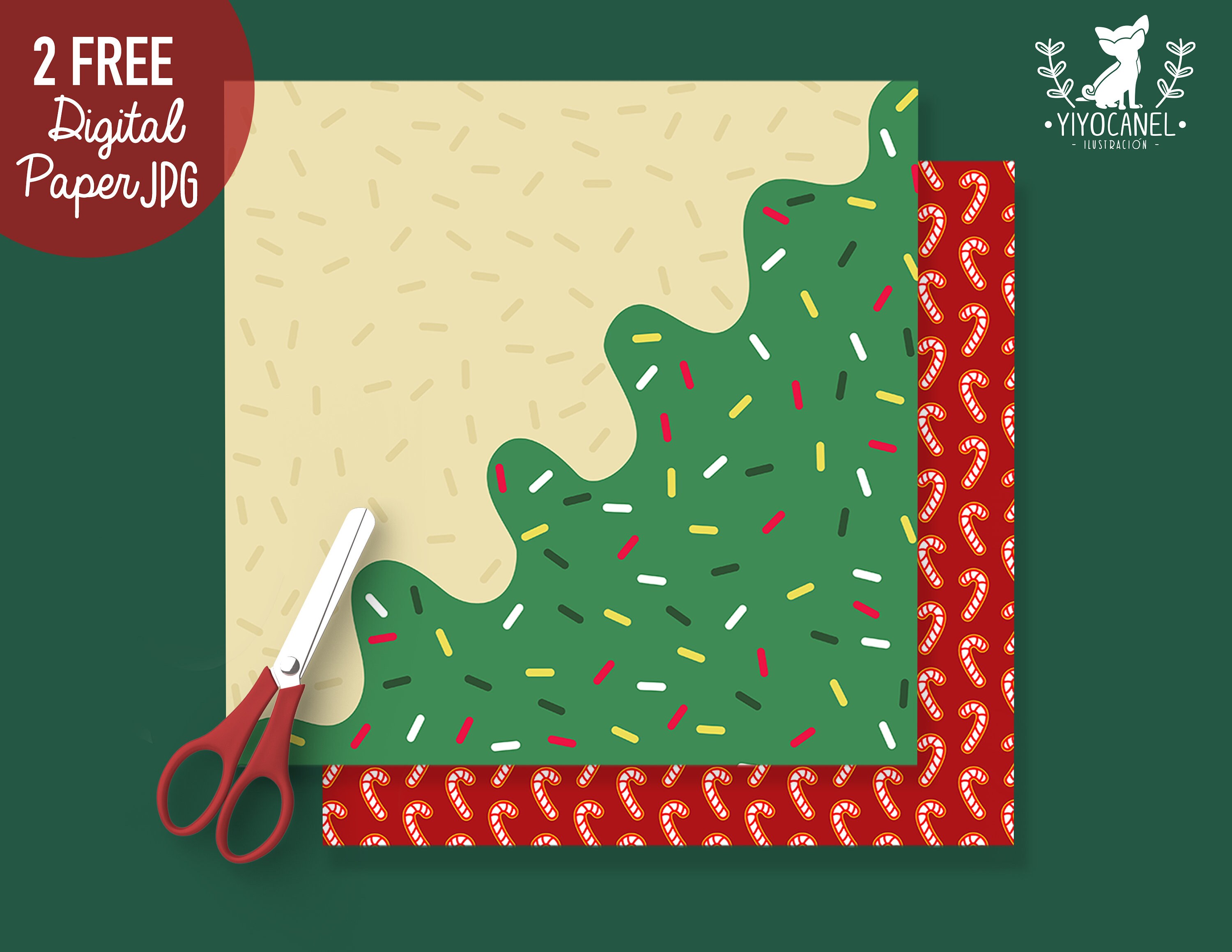 Gingerbread Clipart, Free Gingerbread Digital Paper, Christmas Clipart ...