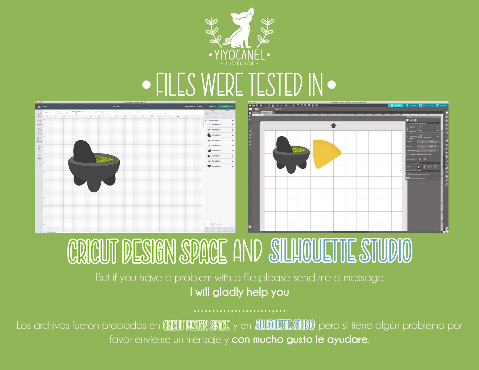 Guacamole Svg, Mexican Svg File for Cricut, Mexican Svg, Tostada Svg ...