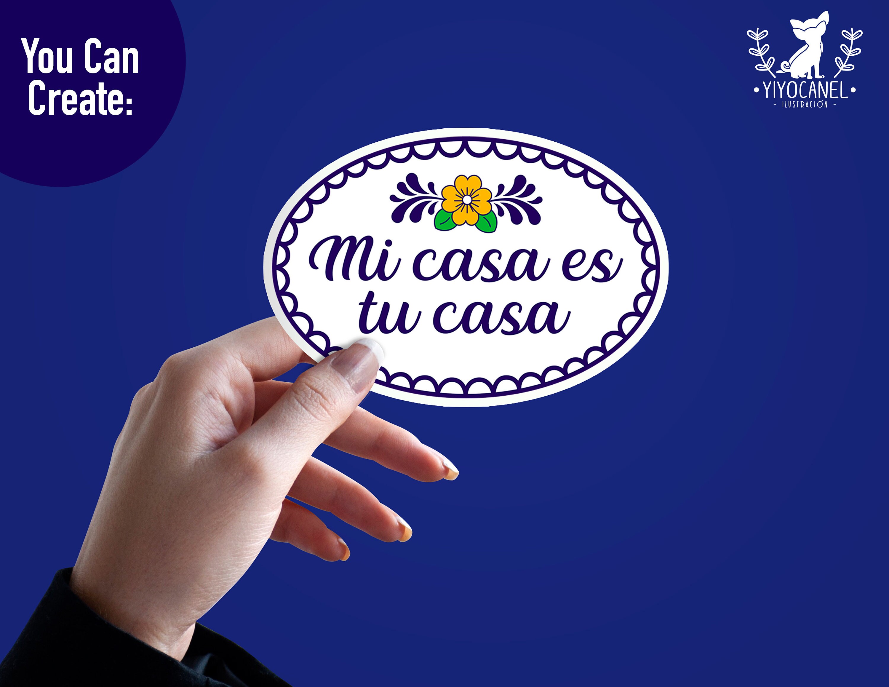 Mi Casa Es Tu Casa Svg Tile Svg Placa Talavera Svg Ceramic - Etsy