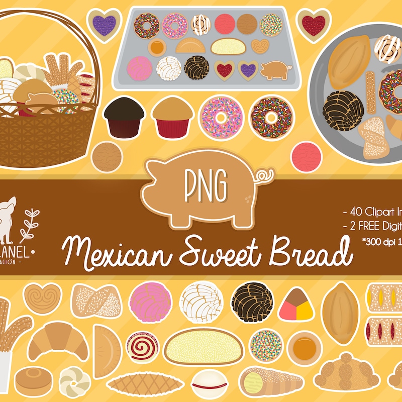 Pan Dulce Clipart - Etsy