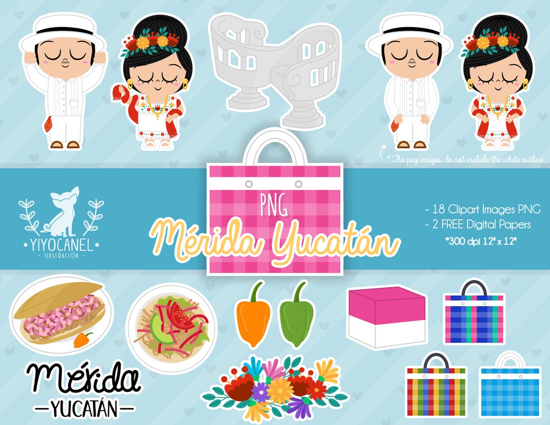 Merida Yucatan Clipart, Merida Clipart, Mexican Clipart, Mexican ...