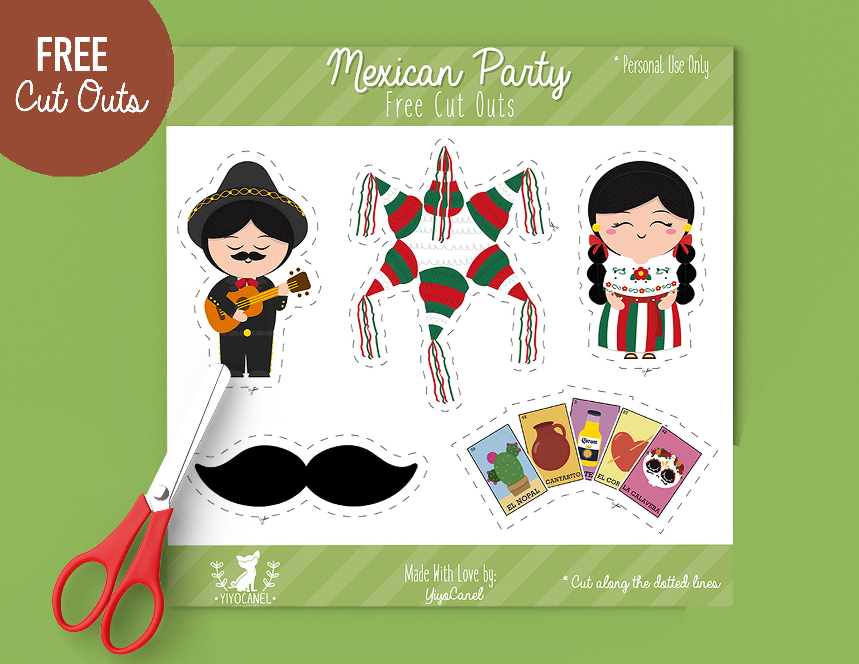 Cinco De Mayo Clipart, Cinco De Mayo Digital Paper, FREE Mexican Cut ...