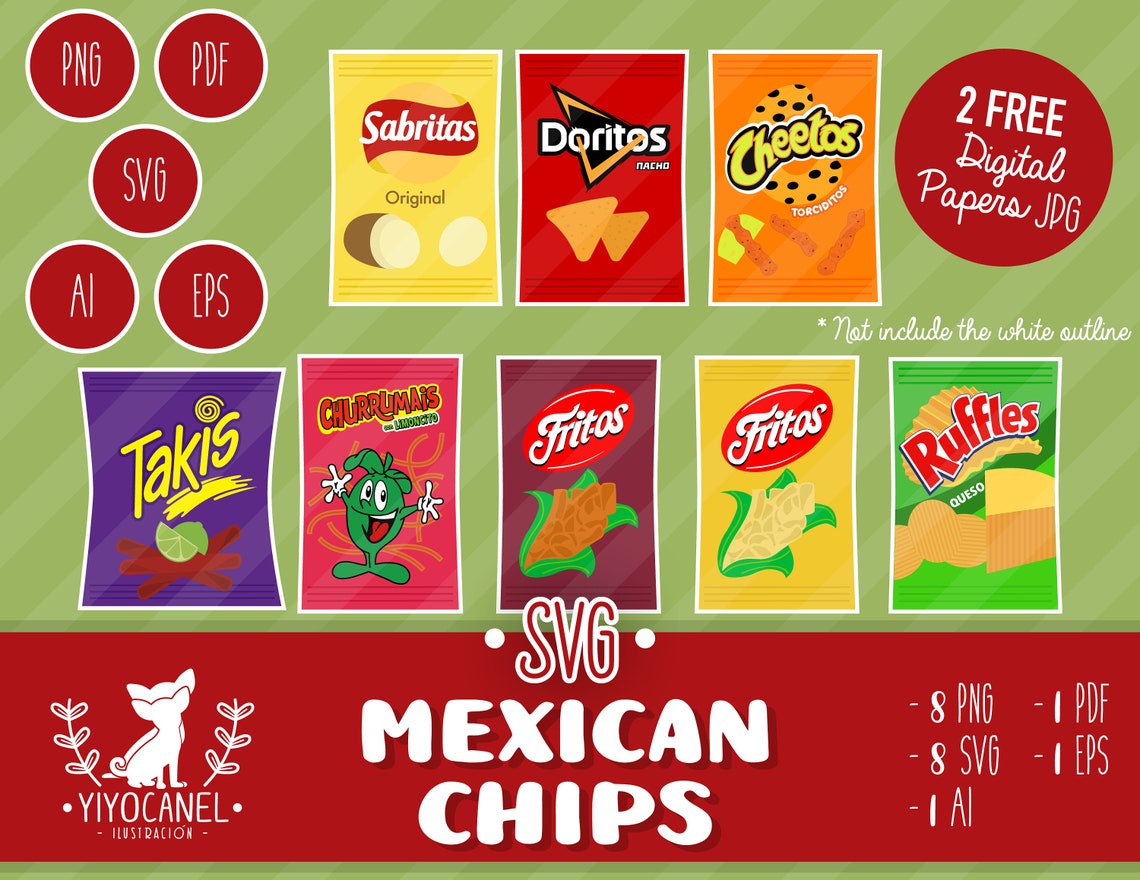 Mexican chips svg Mexican svg files Mexican svg Mexican - Etsy México