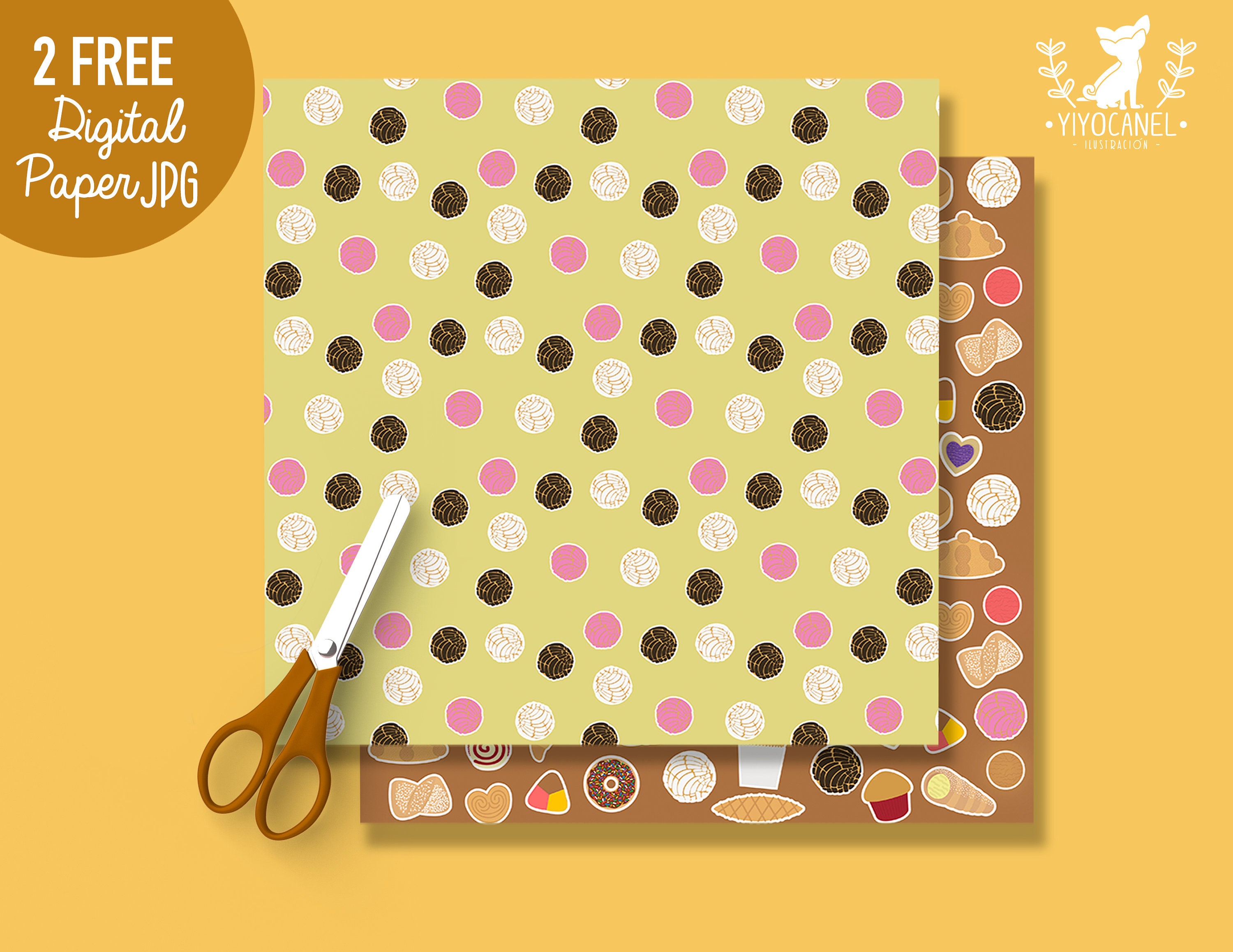 Concha Svg, Concha Digital Papers, Svg Files for Cricut, Mexican Bread ...