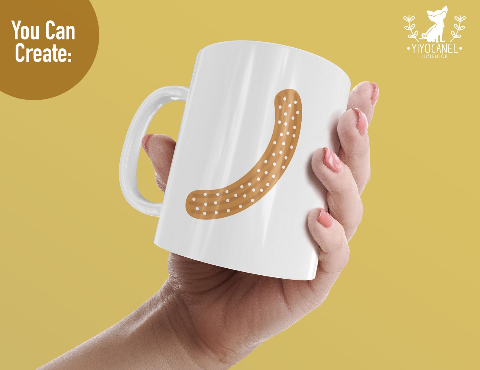 Churro Svg Mexican Bread Digital Papers Svg Files for - Etsy