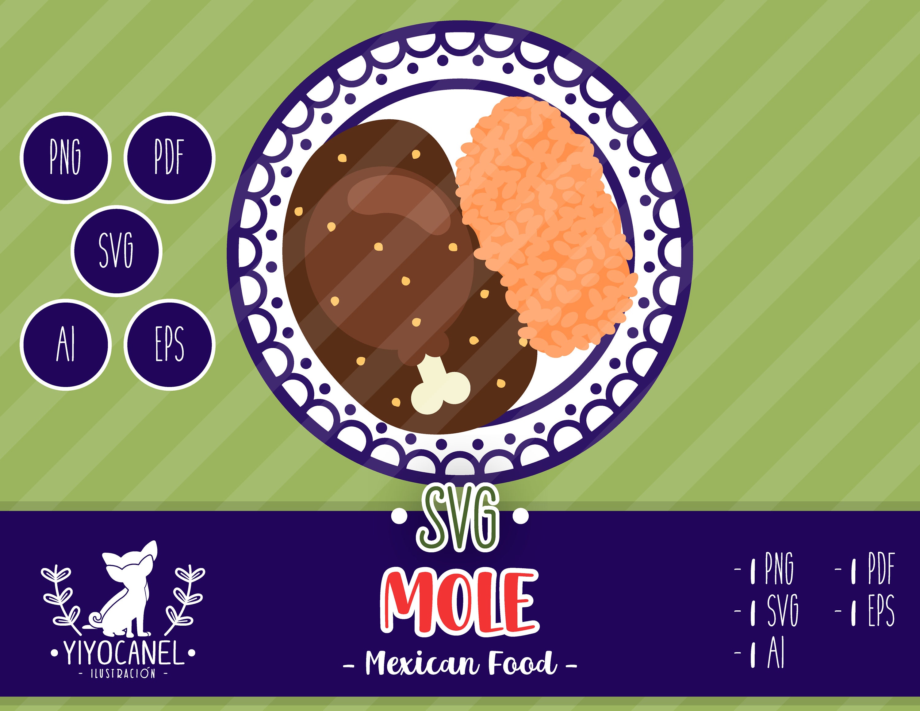Mole svg, Cocina mexicana svg archivo para cricut, Platos mexicanos svg ...