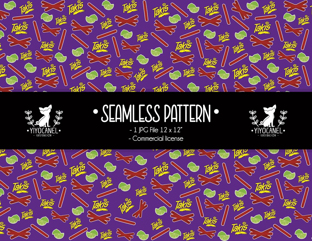 Takis Chips Seamless, Mexico Digital Paper, Takis Seamless Repeat ...