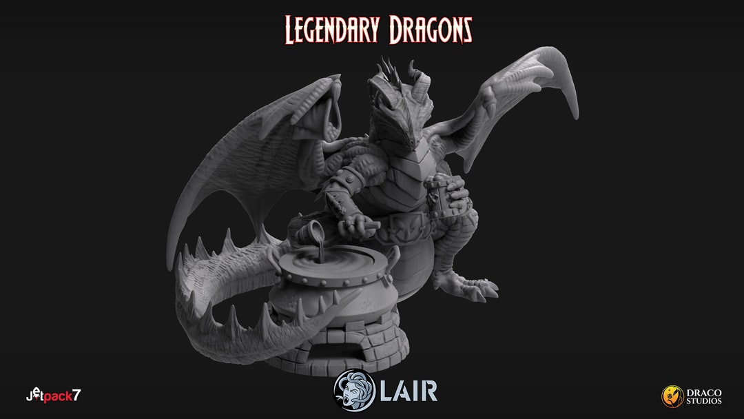 Glitz Legendary Dragons lair draco Studios / Jetpack 7 - Etsy