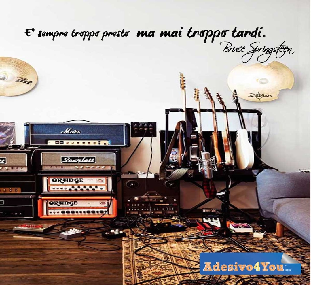 Bruce Springsteen Wall Sticker Home Decoration Interior Design Wall ...