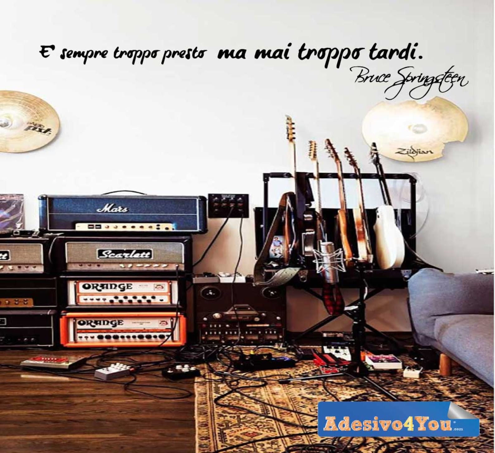 Bruce Springsteen Wall Sticker Home Decoration Interior Design Wall ...
