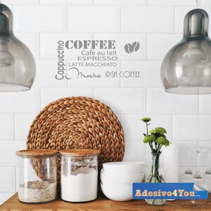 Cappuccino Coffee Wall Sticker Home Decoration Interior Design Wall ...