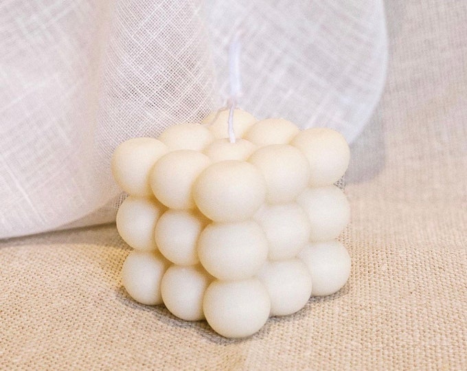 Luxury Bubble Cube Candle Home Decor Candles Unscented - Etsy Canada