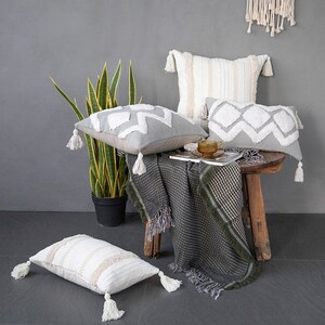 Tufted Pillow Covers Sofa Couch Home Decor Decorative - Etsy