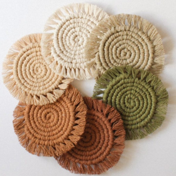 Macrame Coasters - Etsy