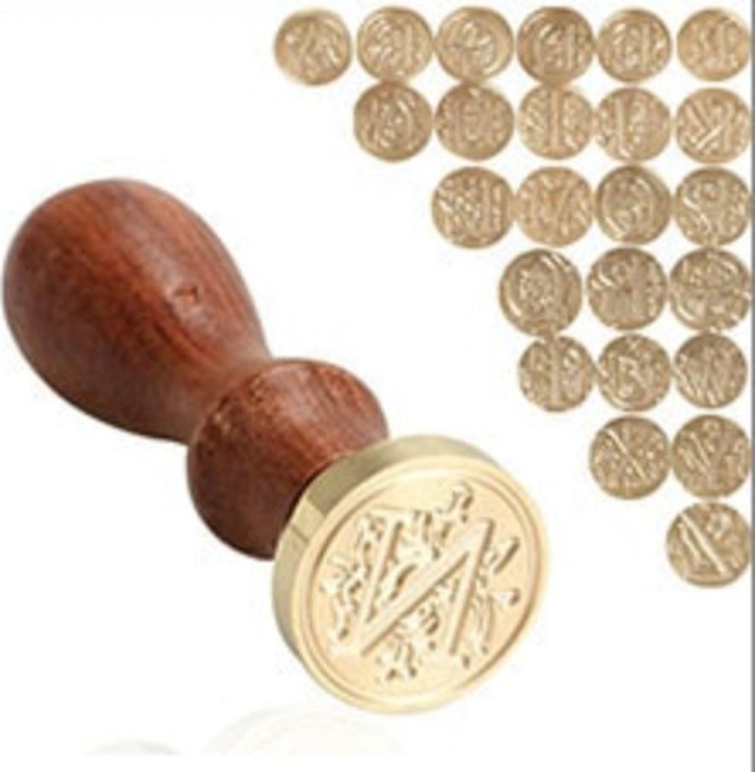 Script Letter Sealing Wax Stamps, Letter Wax Seal Stamps, Custom ...