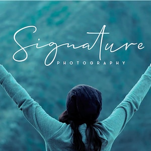 Custom Signature Logo, Handwriting Logo for Photography, Watermark Logo ...