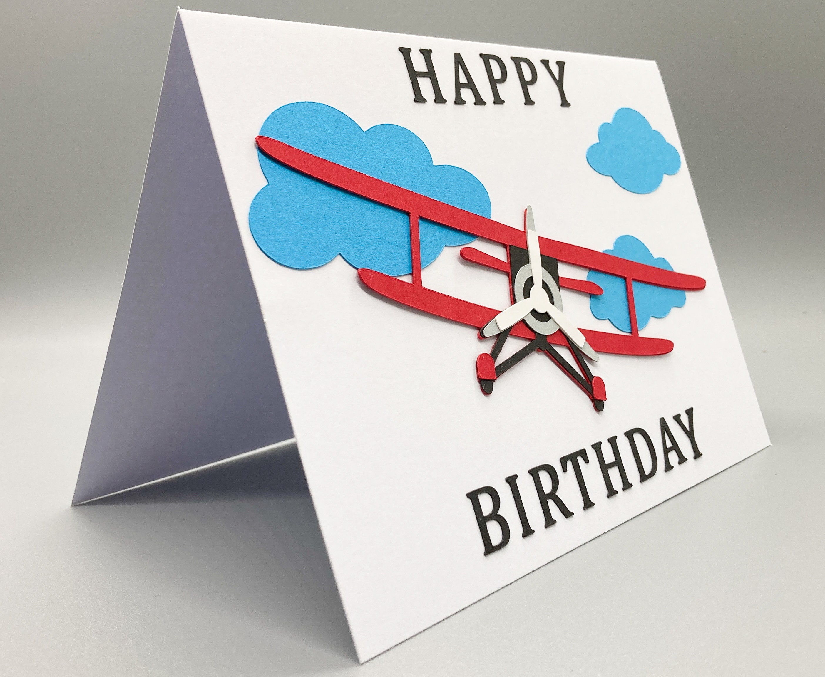 Airplane Card, Pilot Card, Kids Birthday Card, Birthday Card, Card for ...