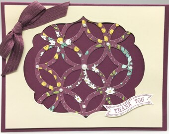Fancy Thank You Card - Etsy
