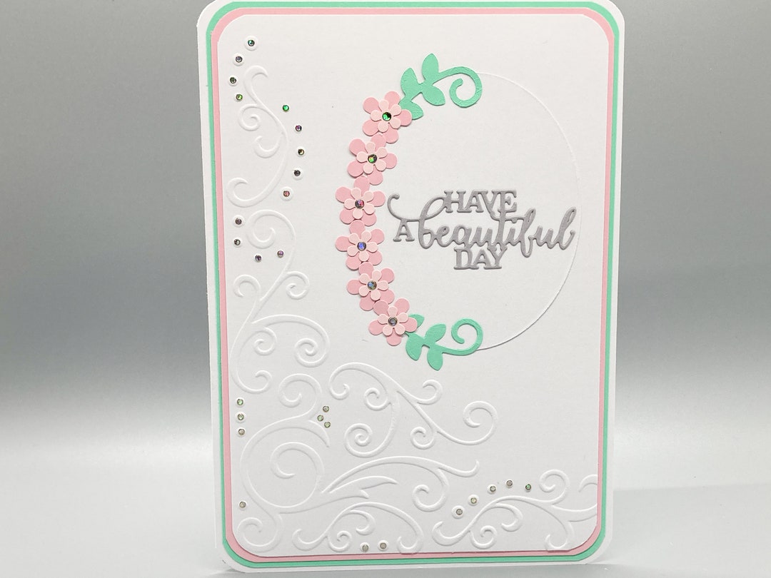 Have A Beautiful Day Card Floral Card Thinking of You Card - Etsy