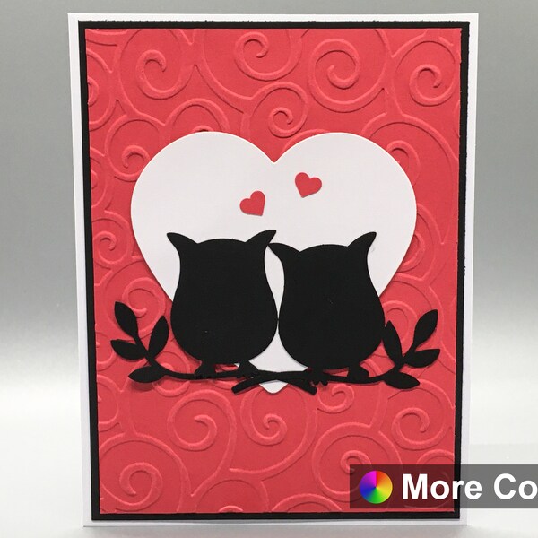 Owl Valentine Card - Etsy