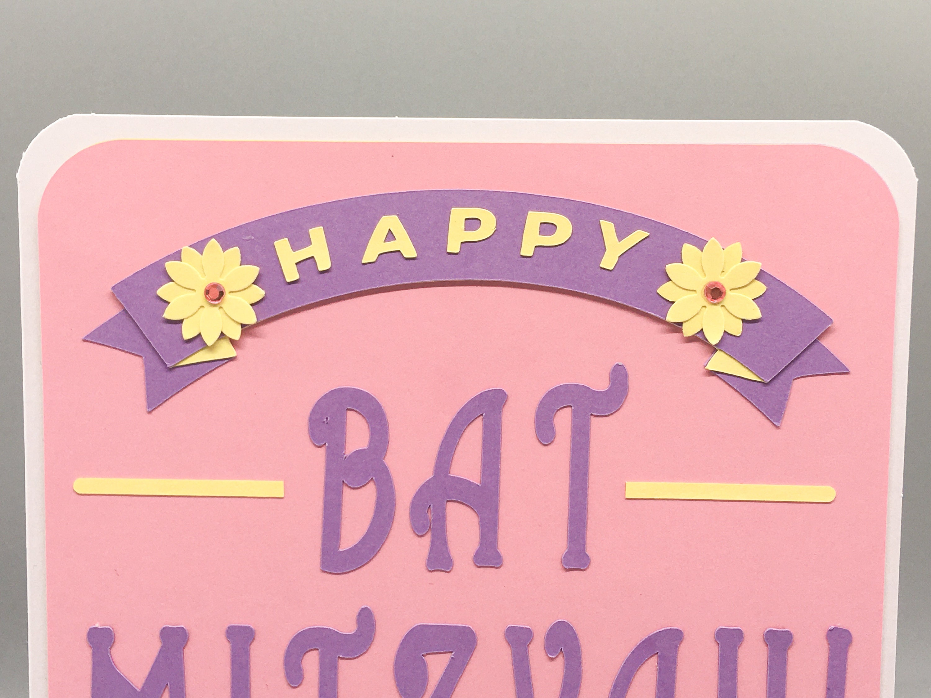 Happy Bat Mitzvah Cards Personalised Bat Mitzvah Or Hanukkah Card By