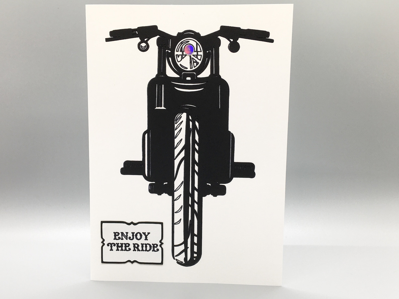 Motorcycle Card, Enjoy the Ride Card, Retirement Card, Birthday Card - Etsy