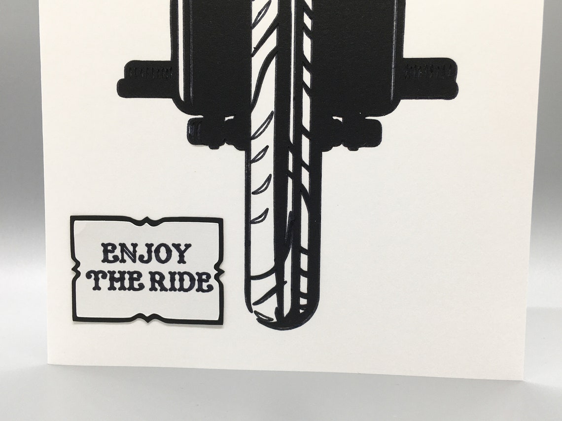 Motorcycle Card, Enjoy the Ride Card, Retirement Card, Birthday Card - Etsy