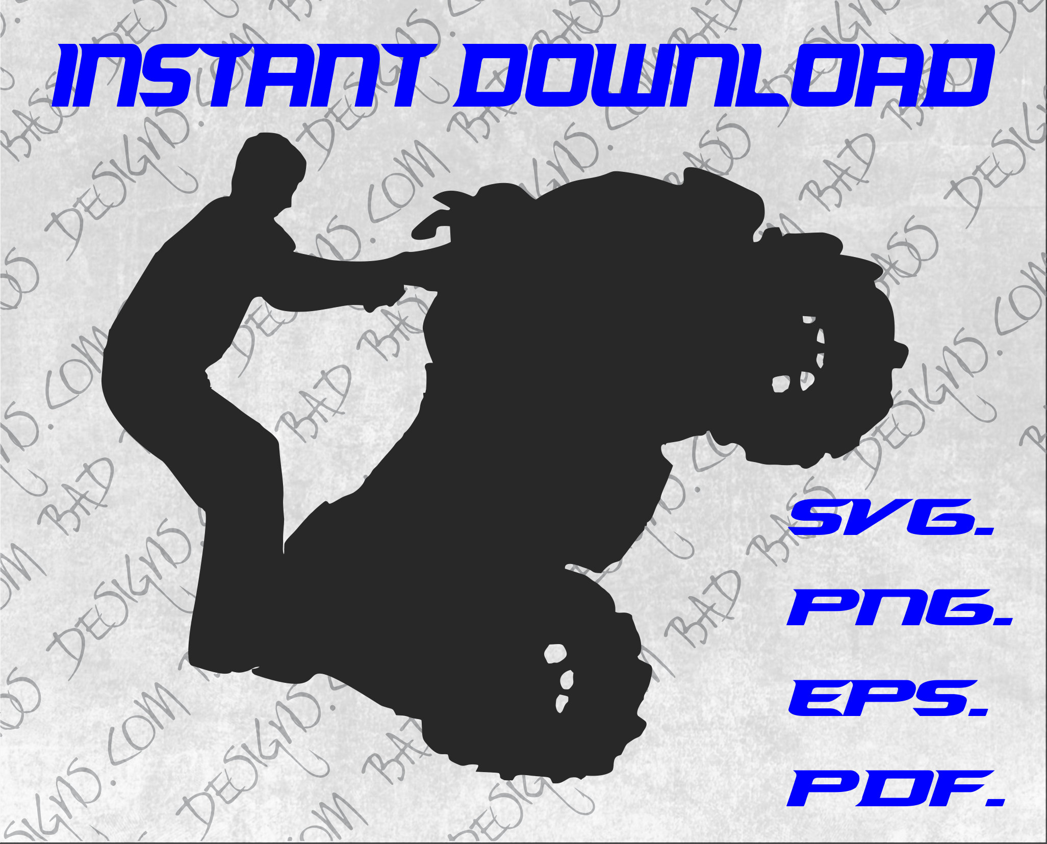 ATV Four Wheeler Wheelie SVG Vector Clipart Eps. Png. Pdf. - Etsy