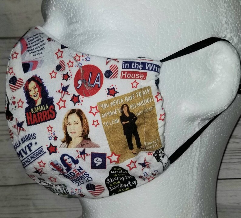 Kamala Harris MVP White House Face Mask Covering Assorted | Etsy
