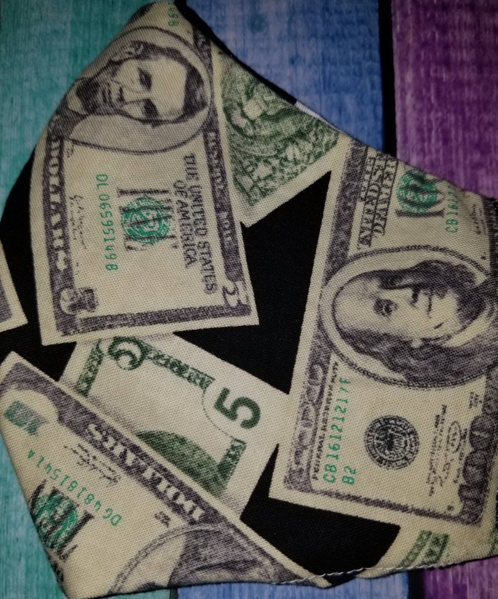 Green Bucks Money Dollars Face Mask Covering One Size Fits Most - Etsy