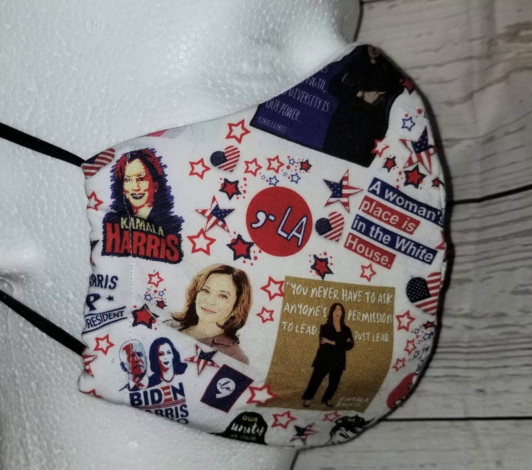 Kamala Harris MVP White House Face Mask Covering Assorted Sizes Free ...
