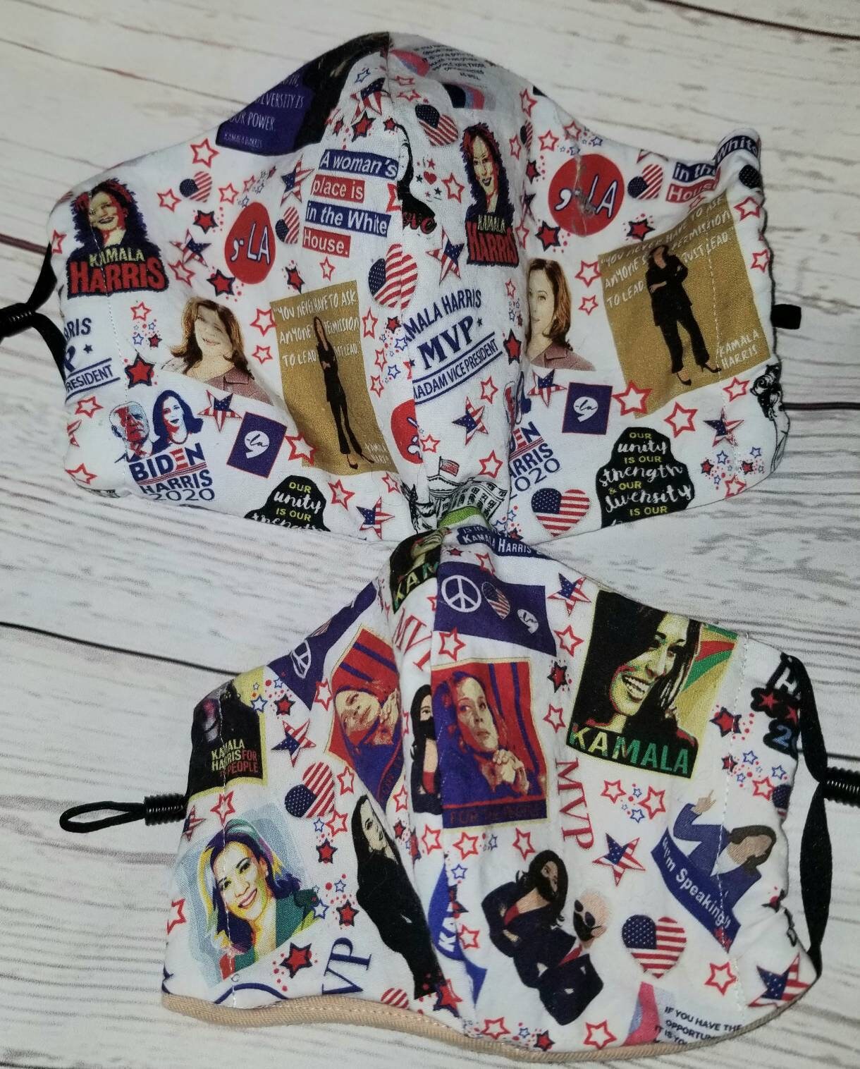 Kamala Harris MVP White House Face Mask Covering Assorted Sizes Free ...