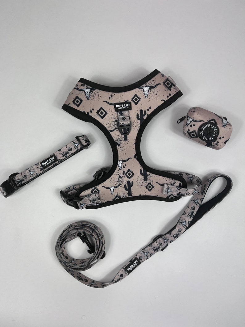Western Print Dog Collar, Ruff Life Clothing Co, Walk Wear, Pet Collar ...