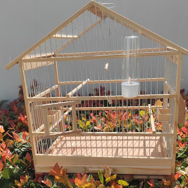 Wooden Bird Cage - Etsy