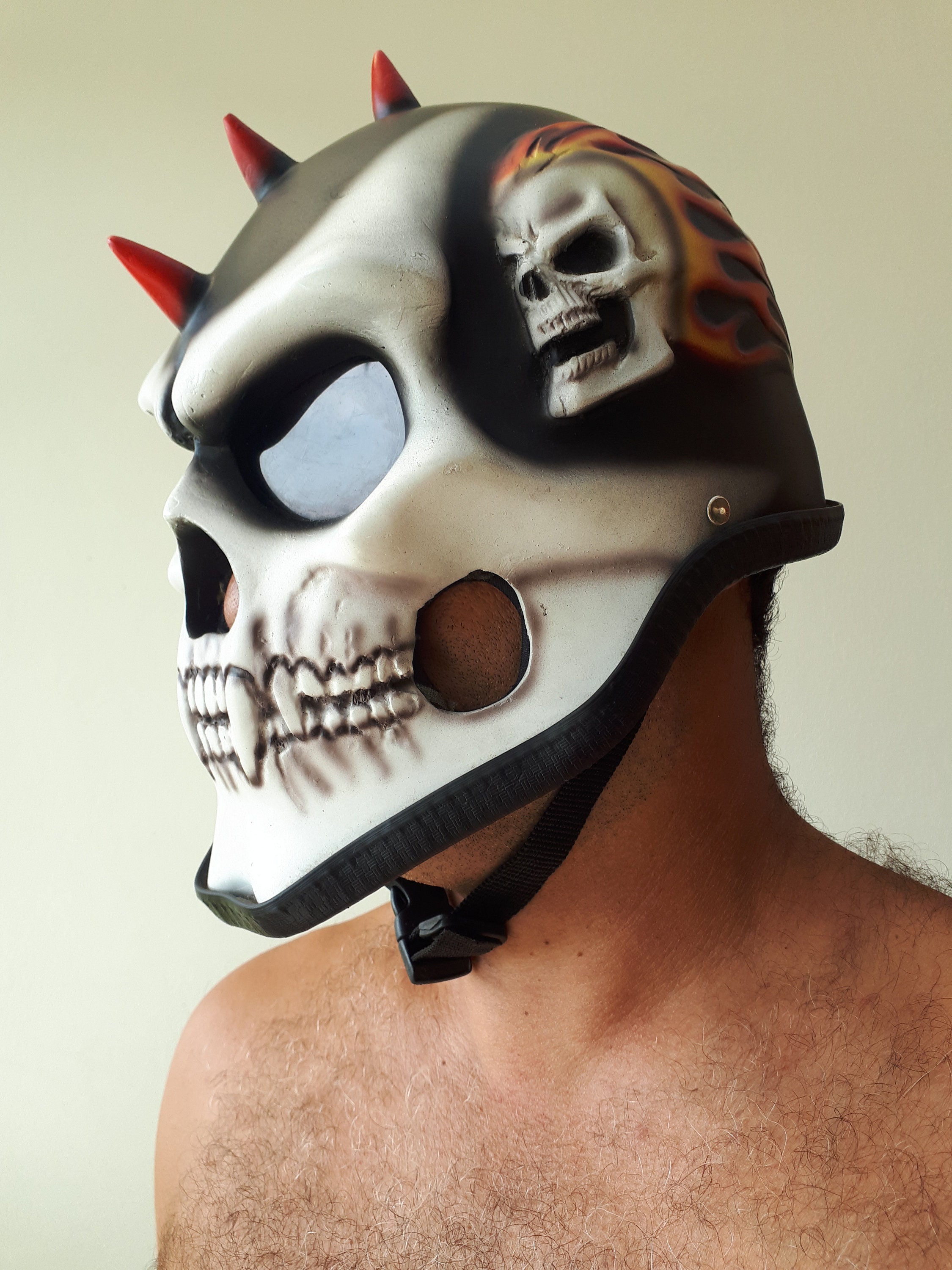 Skull Mask Helmet. Full Head Skull Helmet. Custom Helmet. Role - Etsy