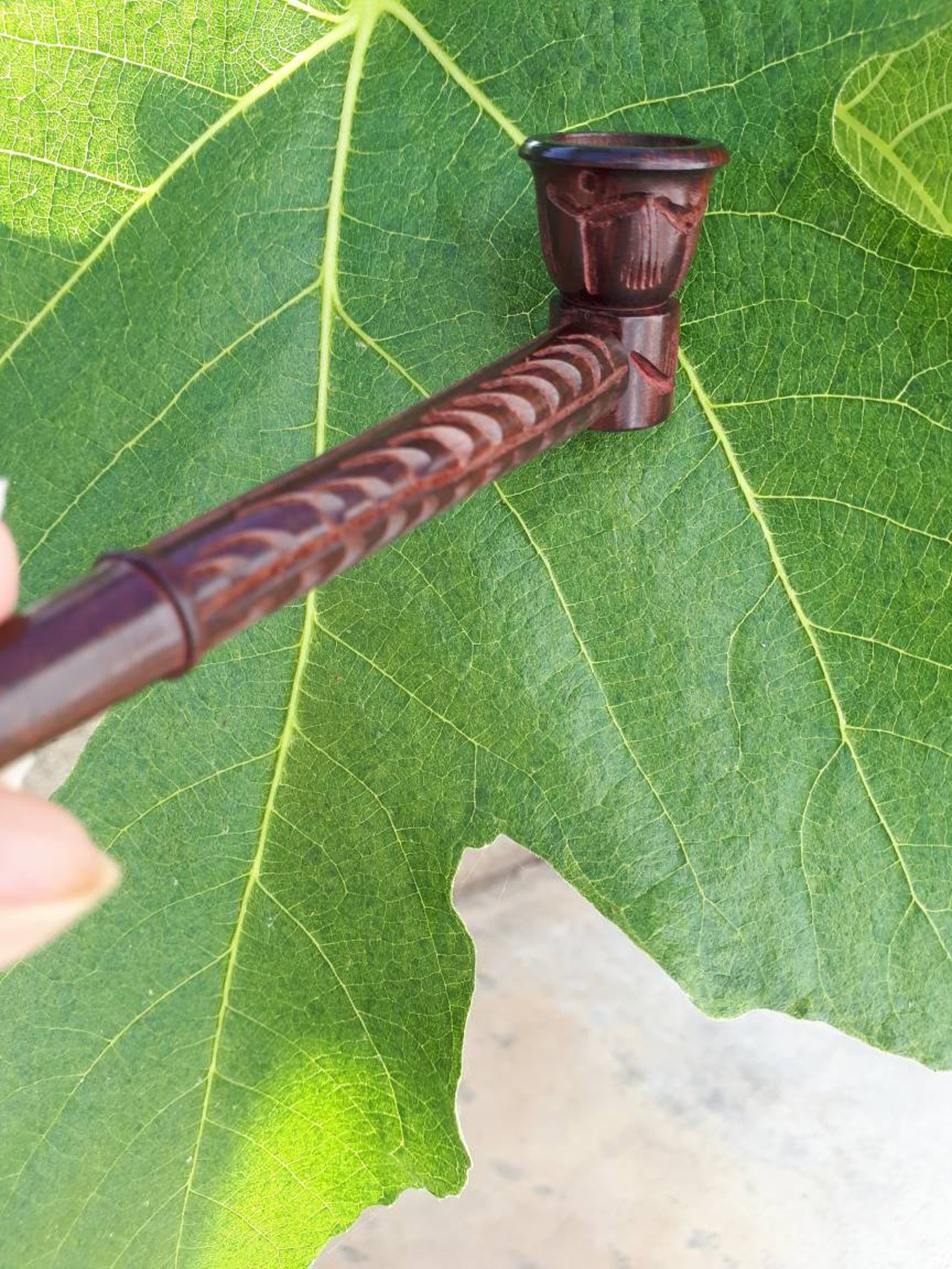 Carved Rosewood smoking pipes. Peace pipe. Wooden pipe with | Etsy