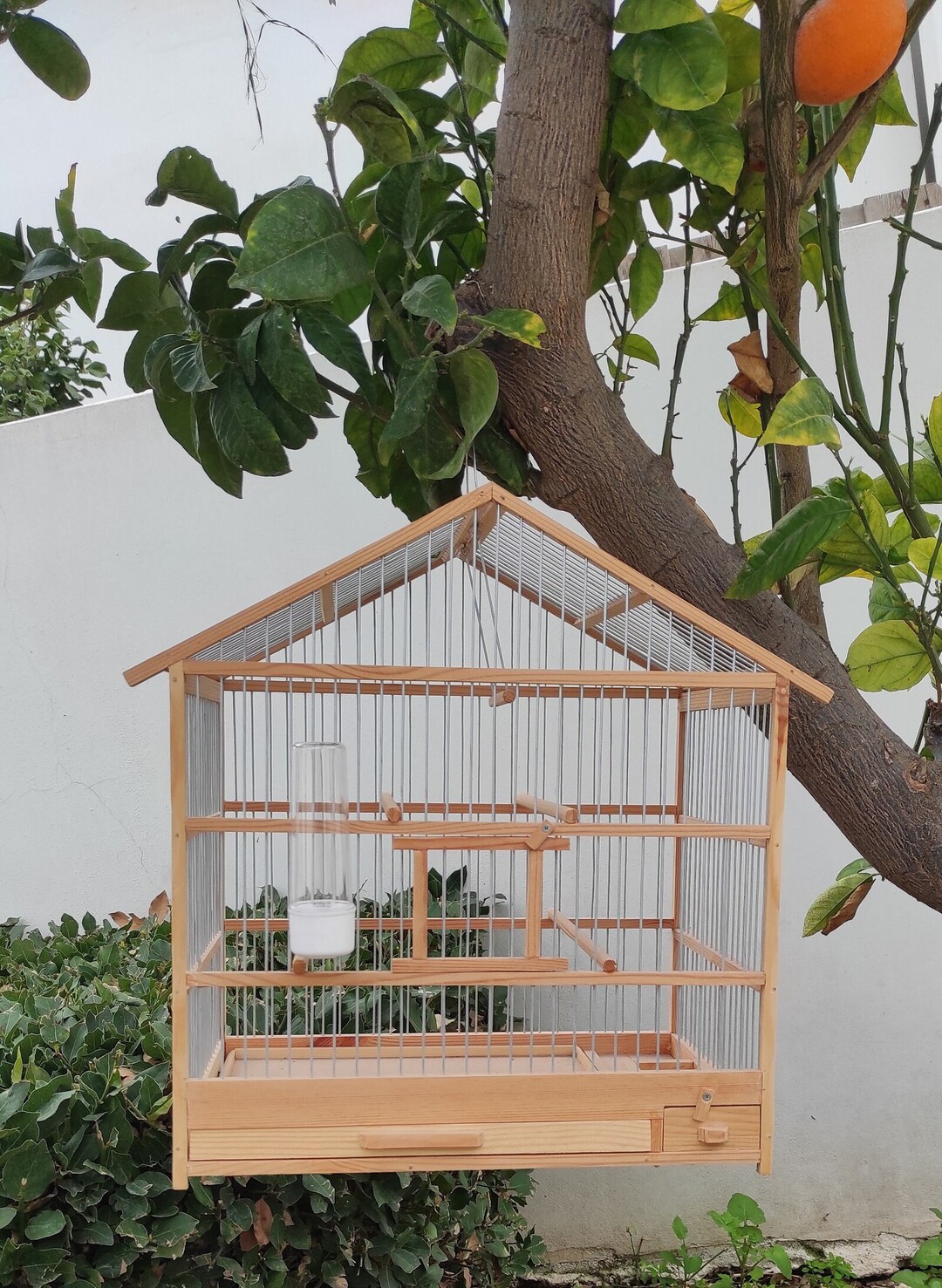 Handmade Wooden Bird House / Bird Cage. Canary House. Canaries Cage ...