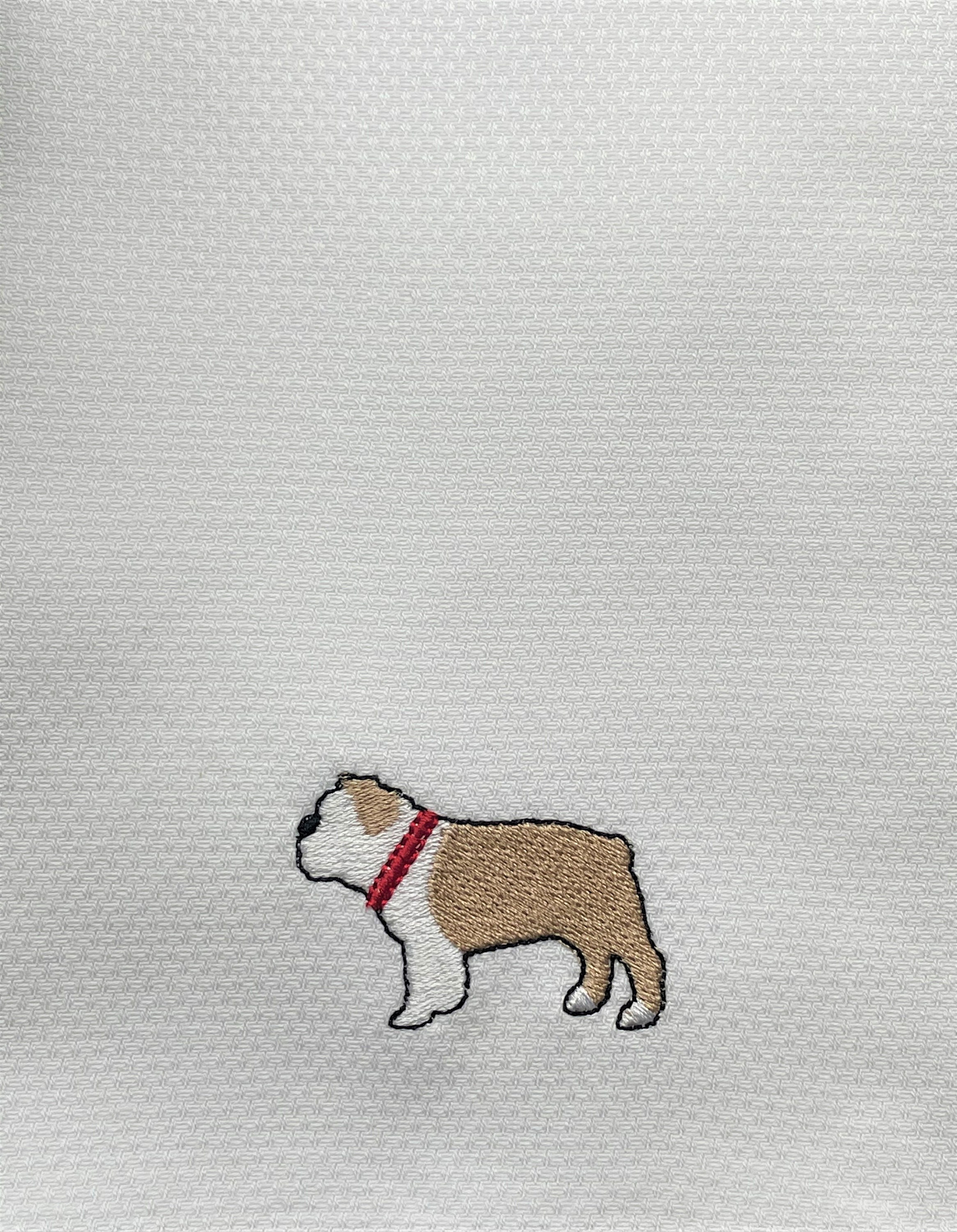 English Bulldog Kitchen Towel | Bulldog Embroidered Hand Towel | Dish ...