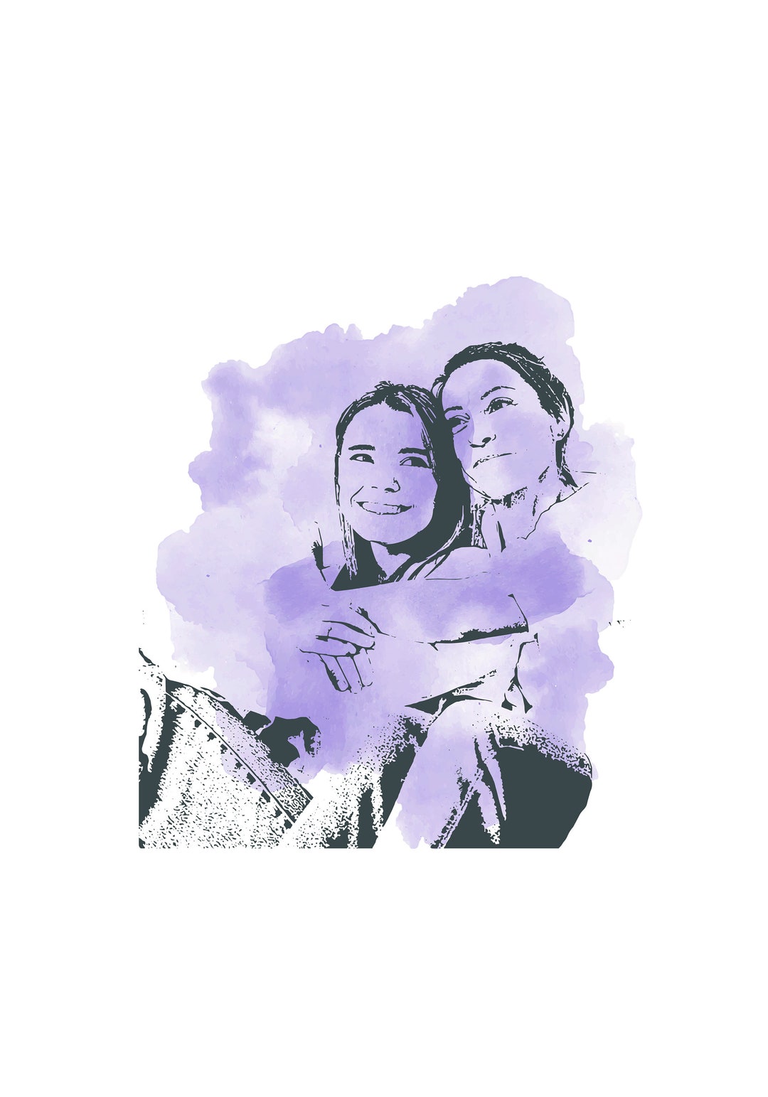 Personalized Portrait: Ideal as a Mother's Day Gift. A Keepsake for a ...