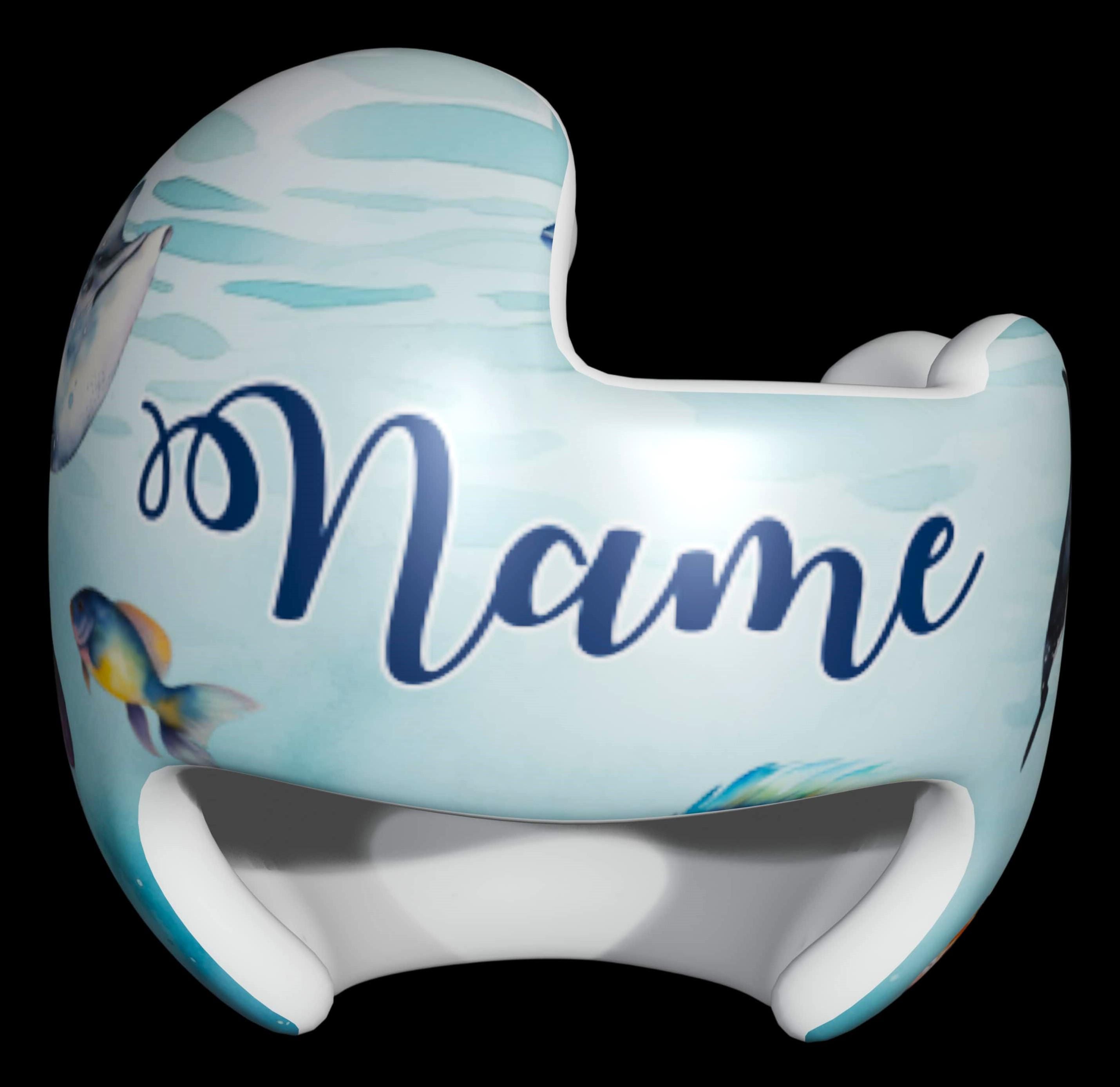 Ocean Baby Helmet Wrap | Personalized Doc Band Wrap | Sea Animals Whale ...