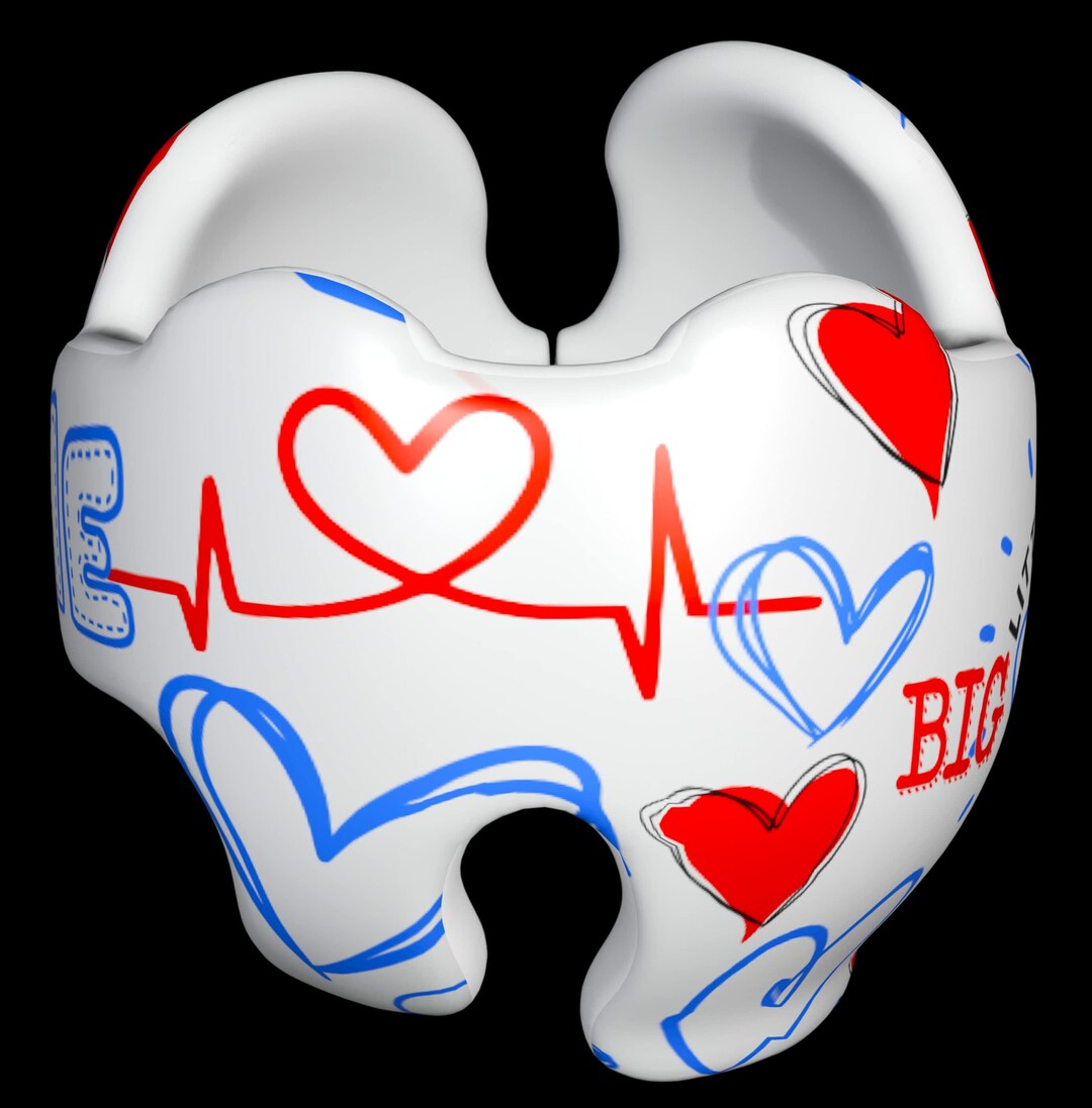 Personalized Doc Band Wrap | Big Heart | Wraps for Plagiocephaly ...