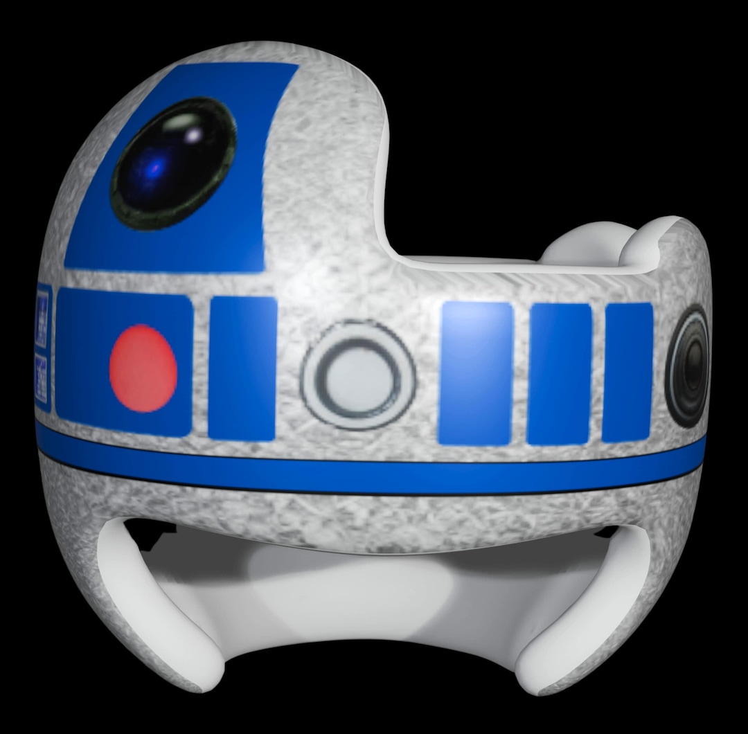 Blue Droid Inspired Baby Helmet Wrap | Futuristic Robot Design for Doc ...