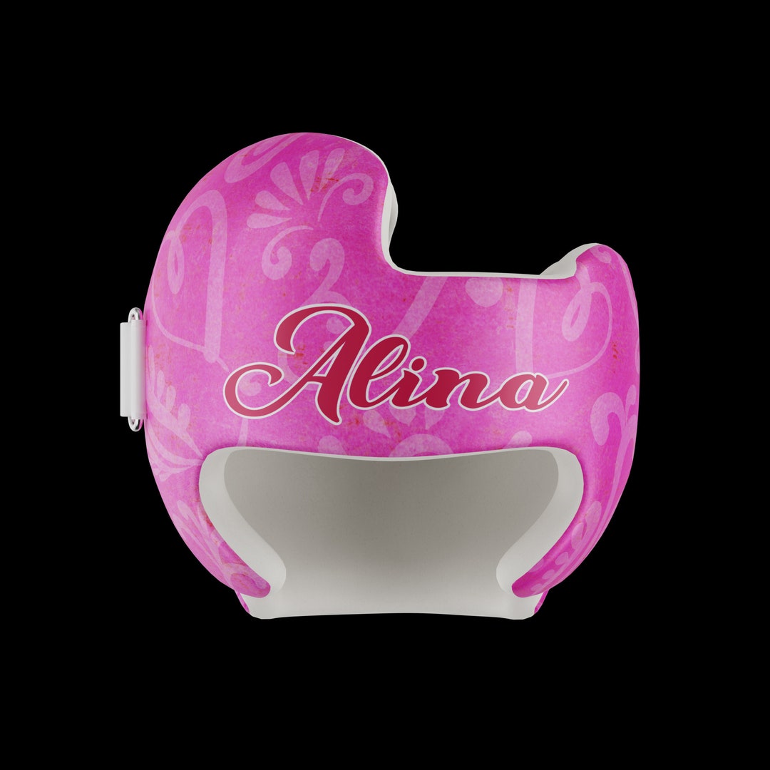 Pink Floral Helmet Wrap Decal, Baby Girl Cranial Helmet Sticker, Soft ...
