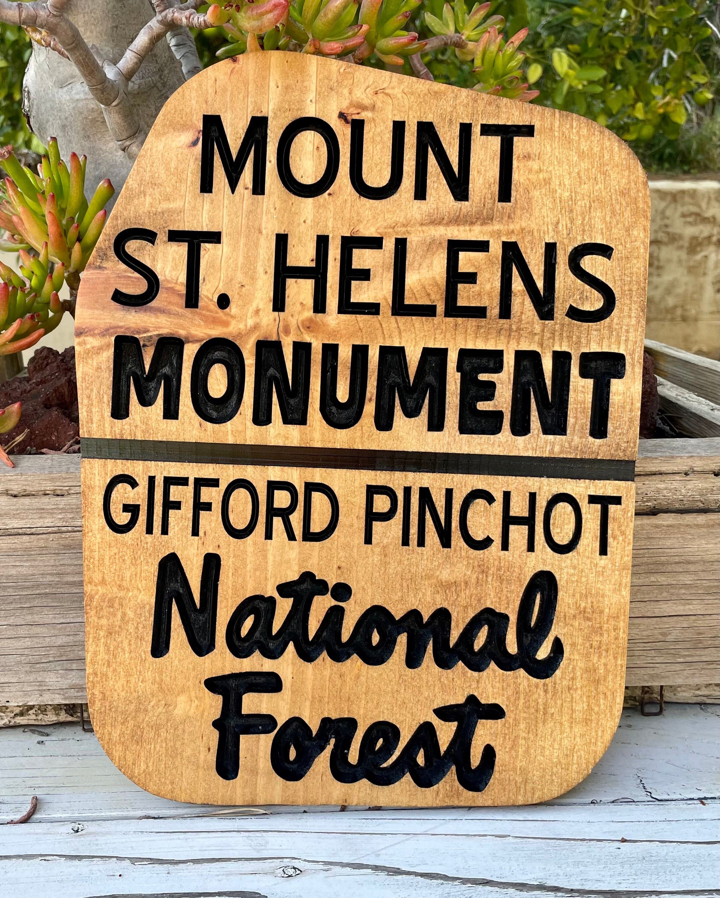 National Park Sign Mt St Helen Trail Sign St. Helens - Etsy